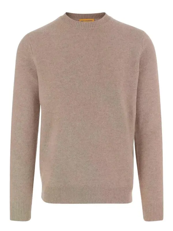 Guest In Residence Crew-neck Ribbed-hem Cashmere Sweater - Neutrals
