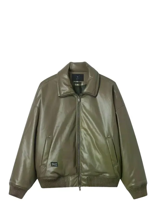 FIVE CM High-neck Jacket With Ribbed Cuffs - Green