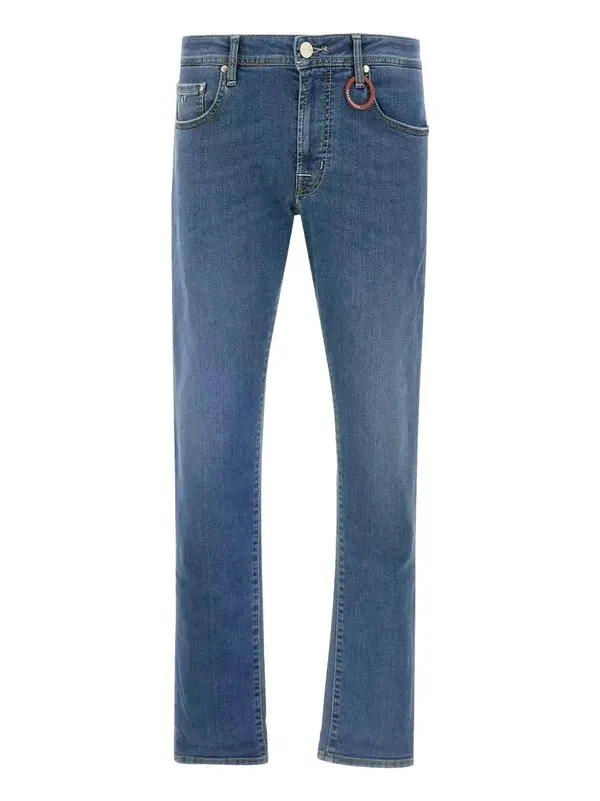 TRAMAROSSA Logo-patch Denim Jeans - Blue