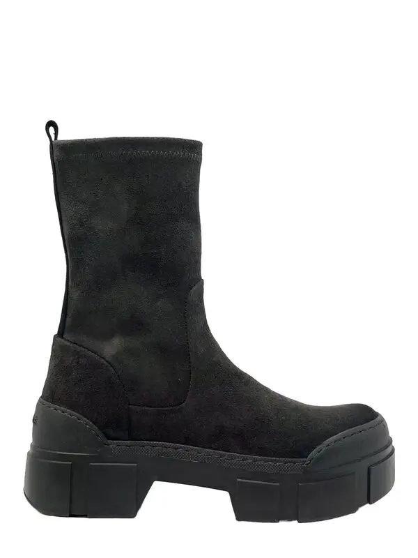 VIC MATIE Suede Platform Boots - D.brown