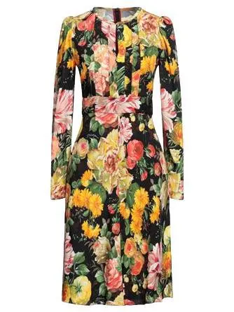 Dolce & Gabbana Midi Viscose Dress - Black