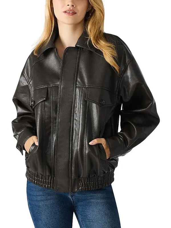 Steve Madden Henson Faux Leather Jacket - Coco