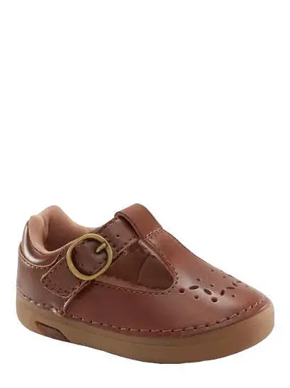 STRIDE RITE Soft Motion™ Mini Mara T-strap Shoe - Cedar