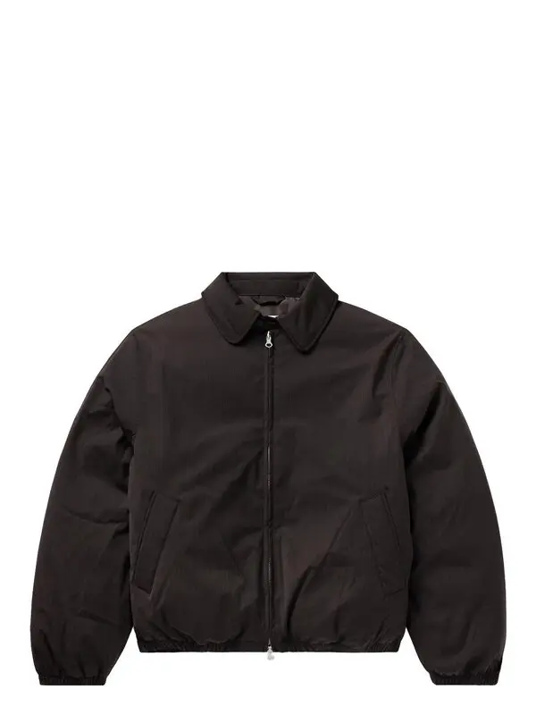 Our Legacy Avenue Pinstriped Down Blouson Jacket - Brown