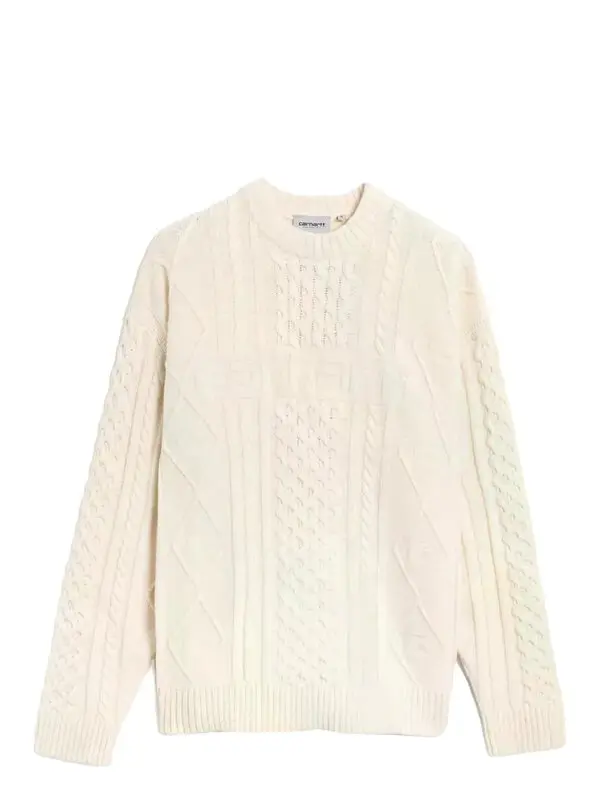 Carhartt Work In Progress Cable-knit Sweater - White