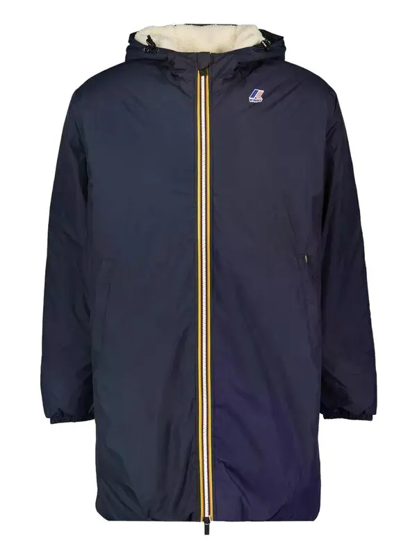 K-WAY Le Vrai 3.0 Hooded Parka - Blue