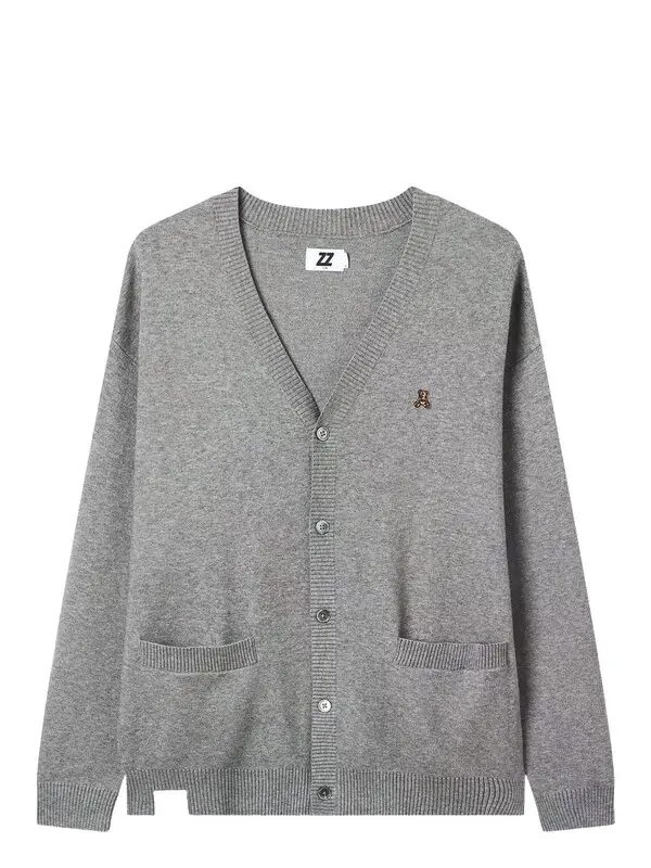Izzue Buttoned Cardigan - Grey