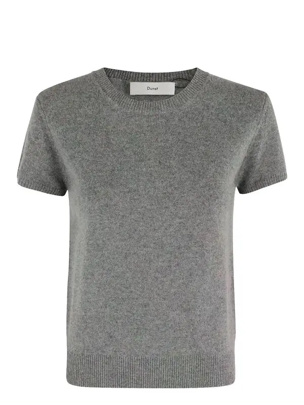 DUNST Cashmere Short-sleeve T-shirt - Grey