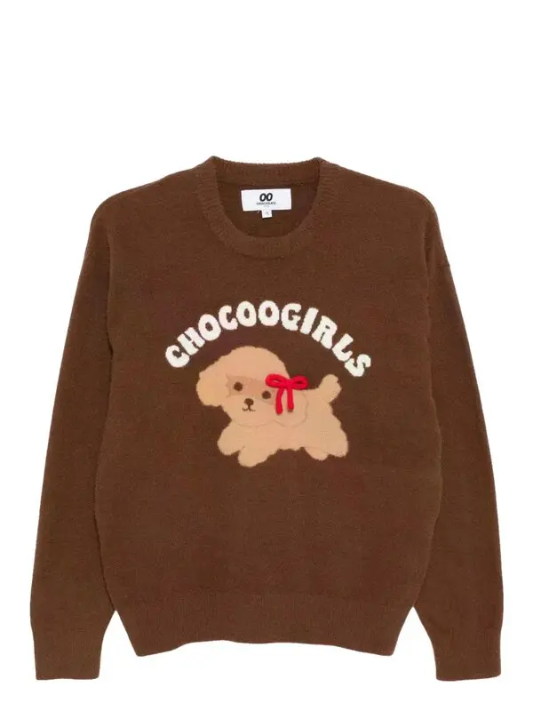 CHOCOOLATE Printed Jumper - Brown