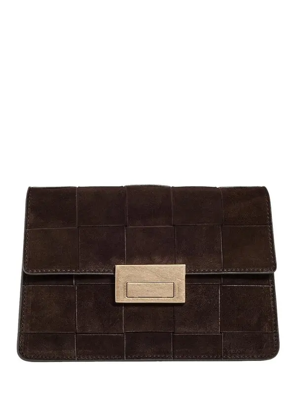LOEFFLER RANDALL Delphine Leather Clutch - Tmoro
