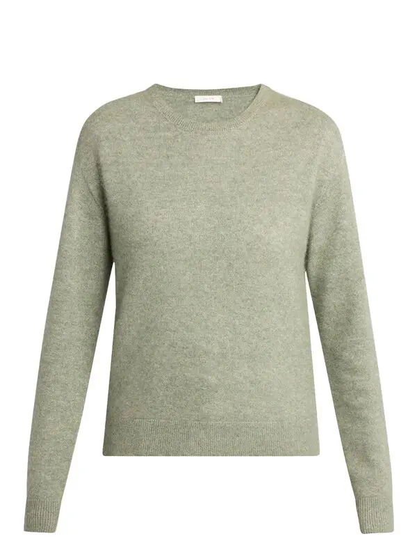 THE ROW Lorynna Cashmere-silk Crewneck Sweater - Sage