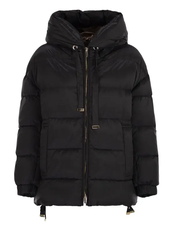 Max Mara Felice Water-repellent Taffeta Down Jacket - Black