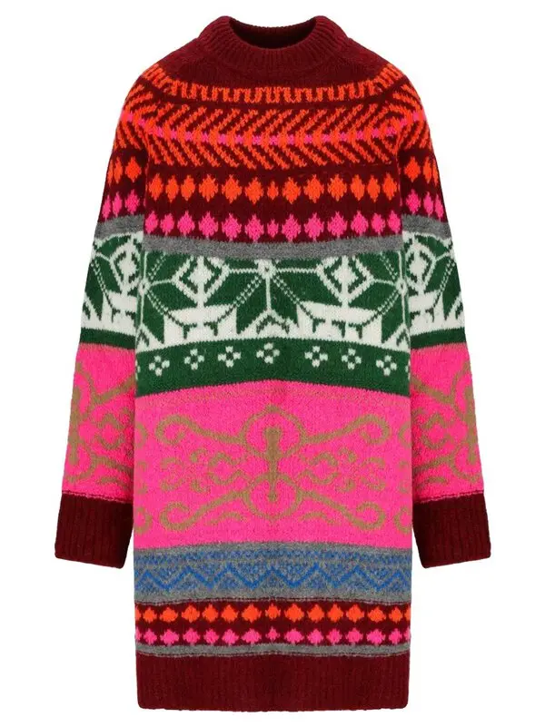 Essentiel Antwerp Icon Ed Jacquard Knit Dress - Multicolor