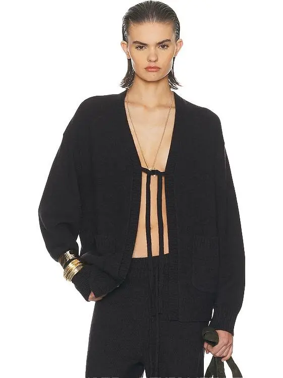 HELSA Paxton Cardigan - Dark Brown