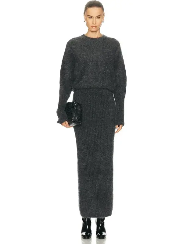 BY MALENE BIRGER Gislaine Hairy Dress - Jet Grey