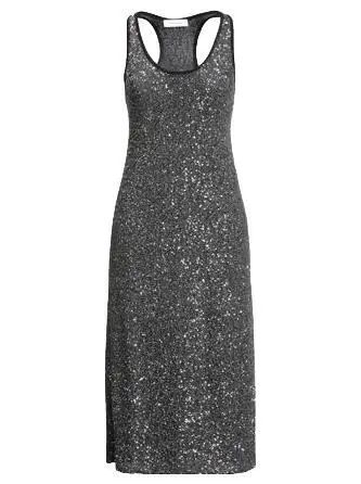Fabiana Filippi Midi Dress Virgin Wool, Silk, Cashmere - Black