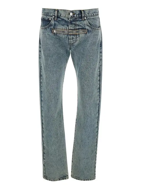 JORDANLUCA Light Wash Slim Fit Jeans - Blue
