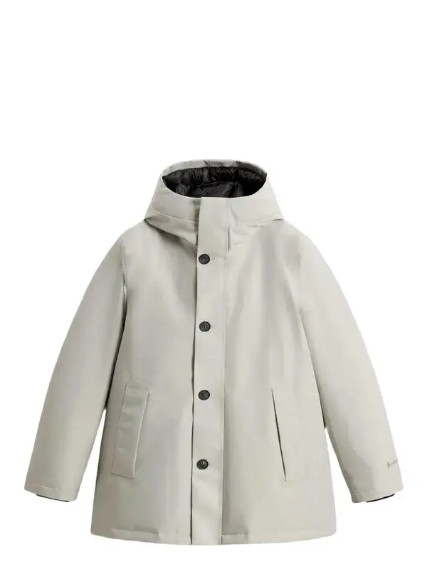 Woolrich Hooded Button-fastening Parka - Grey