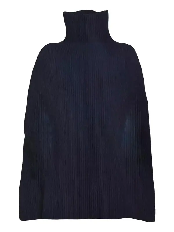 JIL SANDER Roll-neck Cape - Neutrals
