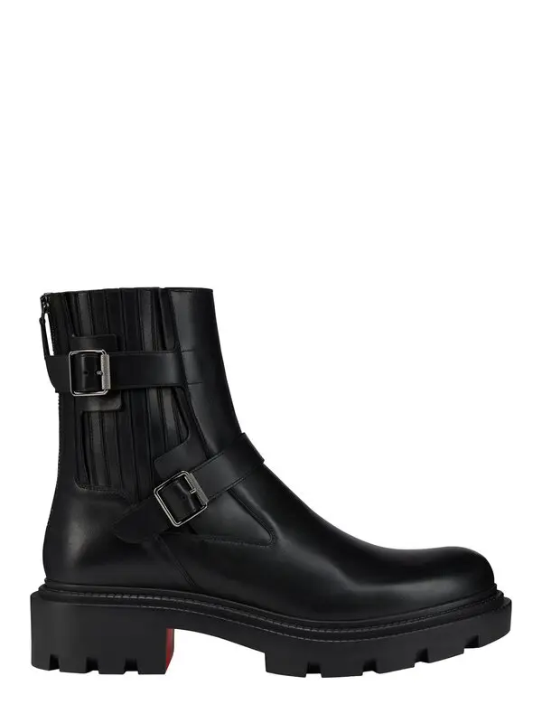 CHRISTIAN LOUBOUTIN Leather Chelsea Boots - Black