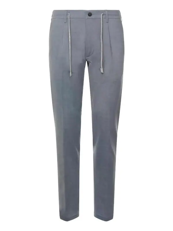 Eleventy Drawstring-waist Trousers - Blue