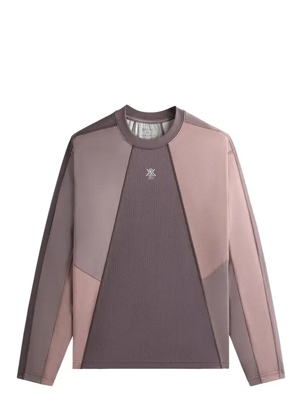 Kith Long-sleeve Panelled Otto Tee - Pink