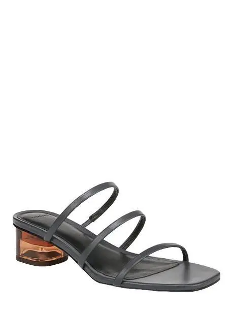 Vince Palm Springs Leather Slide Sandal - Iris/slate