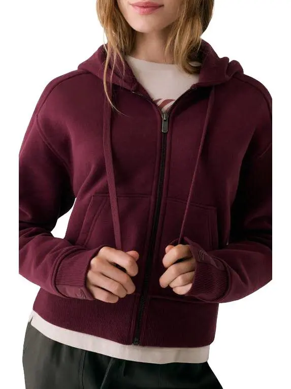 LOLE Yonder Zip-up Hoodie - Dark Cherry