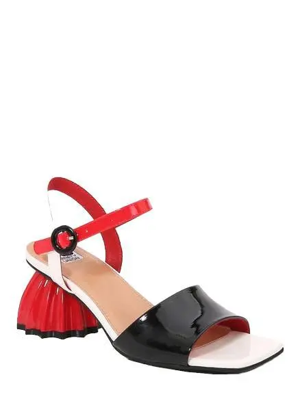 NINETY UNION Seashell Heel Sandal - Black Multi
