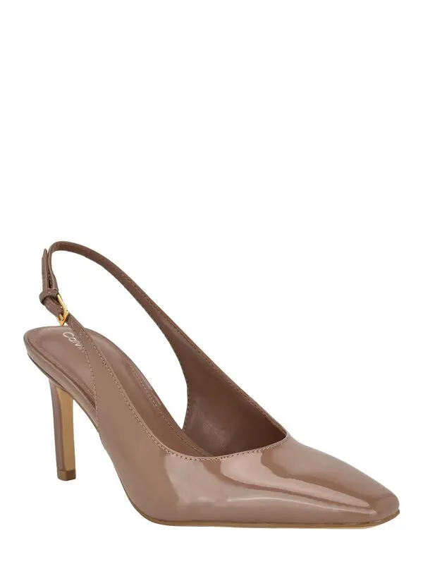Calvin Klein Harbella Slingback Pumps - Brown