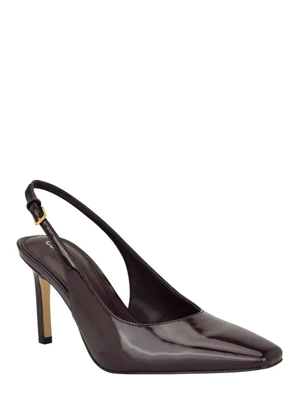 Calvin Klein Harbella Slingback Pumps - Wine