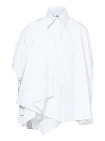 Givenchy Asymmetric Cotton-poplin Shirt With Bow Detail - White