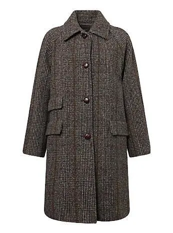 Max Mara Raglan-sleeved Wool-blend Coat - Chocolate
