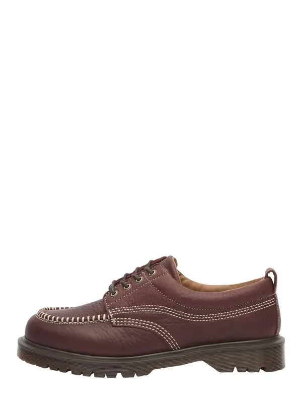 Dr. Martens Lowell Leather Shoe - Red Wild Grain