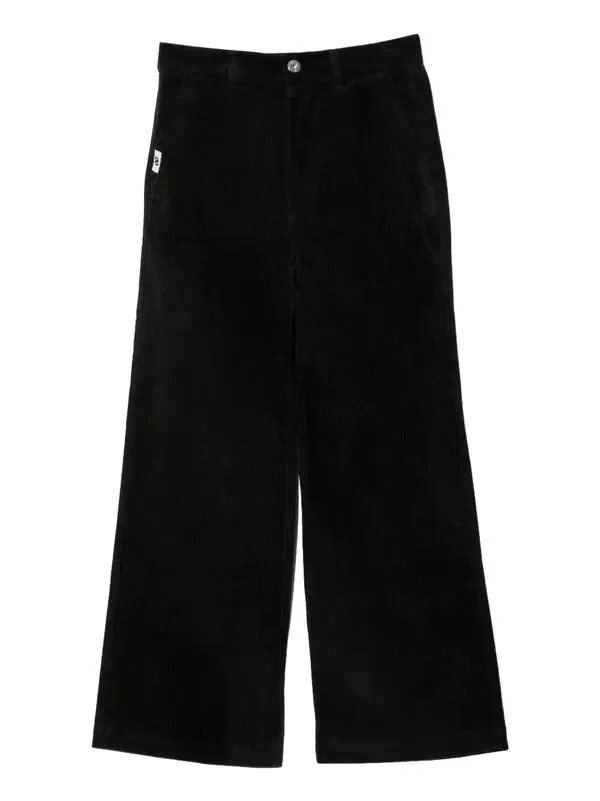 CHOCOOLATE Logo-patch Trousers - Black