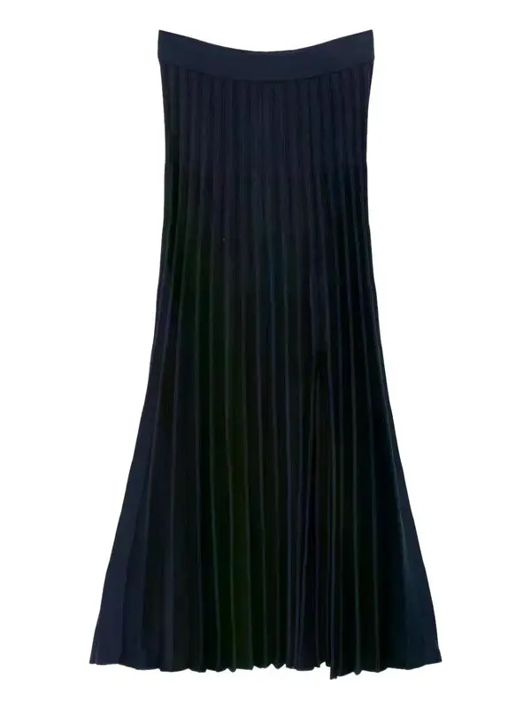 MRZ Pleated Midi Skirt - Blue