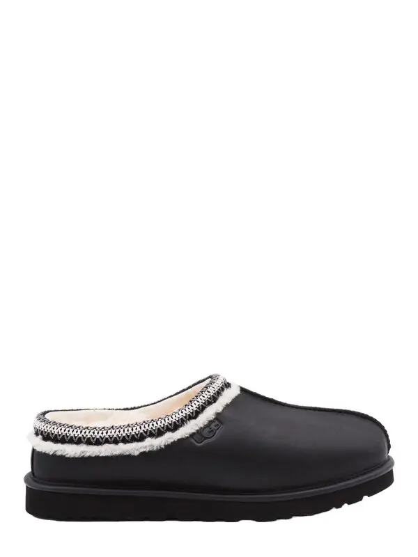 UGG Leather Tasman Flats - Black