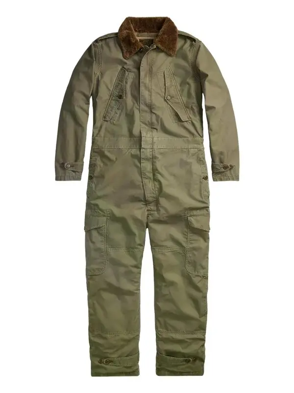 Ralph Lauren Cotton Cargo Jumpsuit - Green