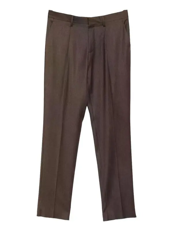 LARDINI Pleated Trousers - Brown