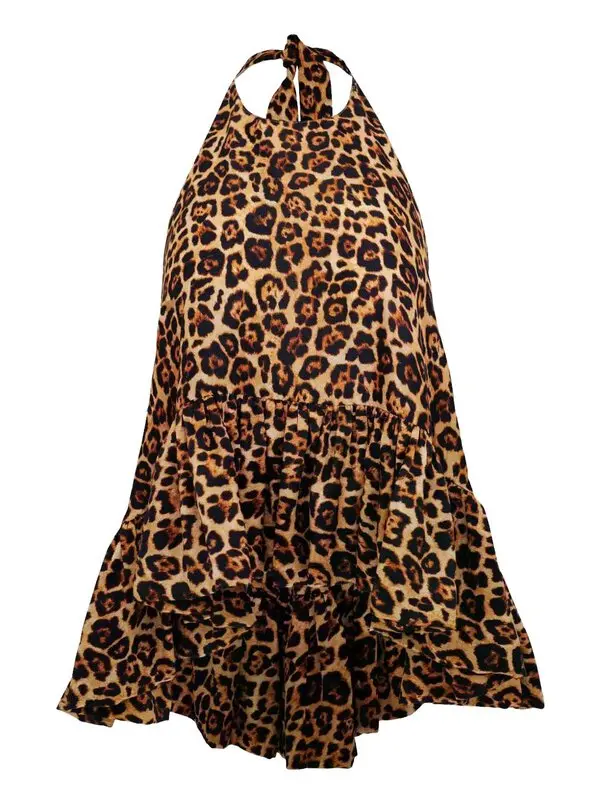 AZLEE Winston Silk Top - Brown
