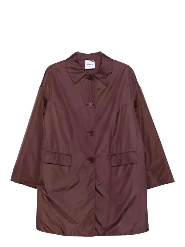 Aspesi Single-breasted Coat - Red