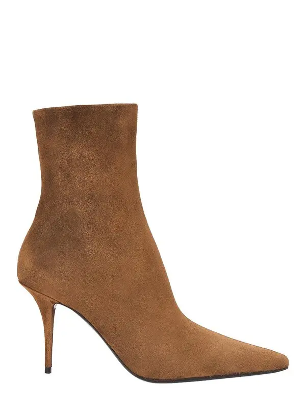 Saint Laurent Ashley Boot - Dark Havana