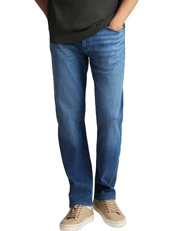 MAVI Zach Straight Leg Jeans - Mid Brushed Feather