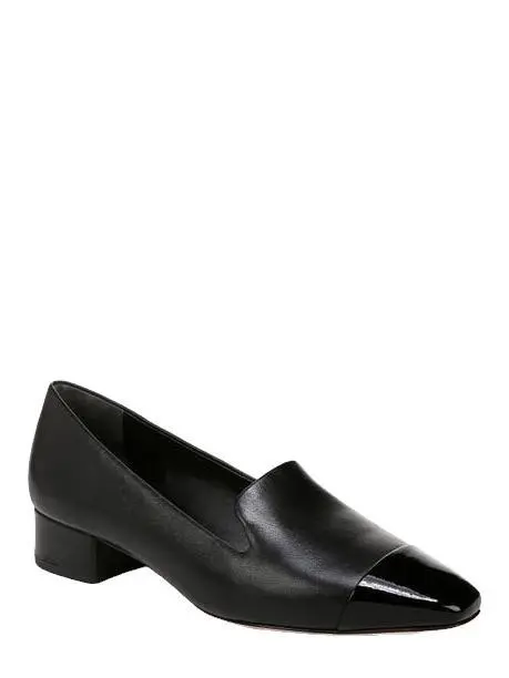 Veronica Beard Cecile Cap Toe Loafer - Black/black