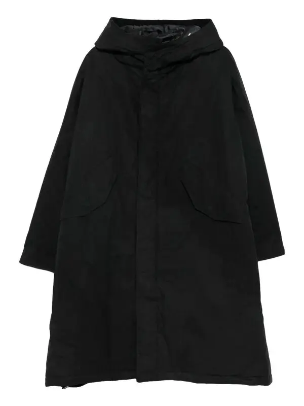 SUNFLOWER Hooded Parka Coat - Black