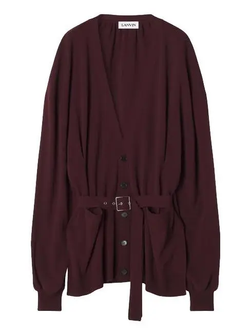 LANVIN Wool And Cashmere Oversized Cardigan - Bacchus