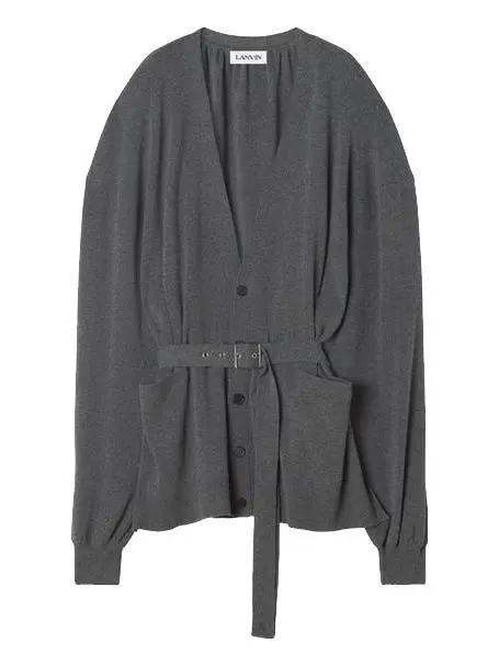 LANVIN Wool And Cashmere Oversized Cardigan - Dove