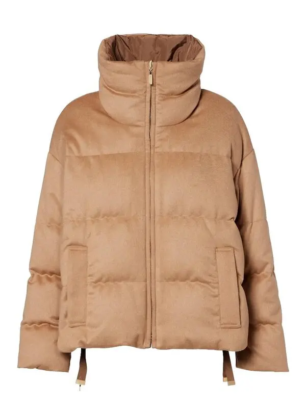 Max Mara Diego Reversible Camel Hair Down Jacket - Beige