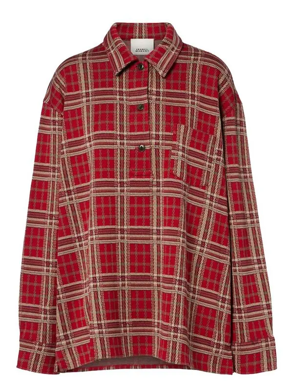 Isabel Marant Brunagd Plaid Cotton Shirt - Multicoloured