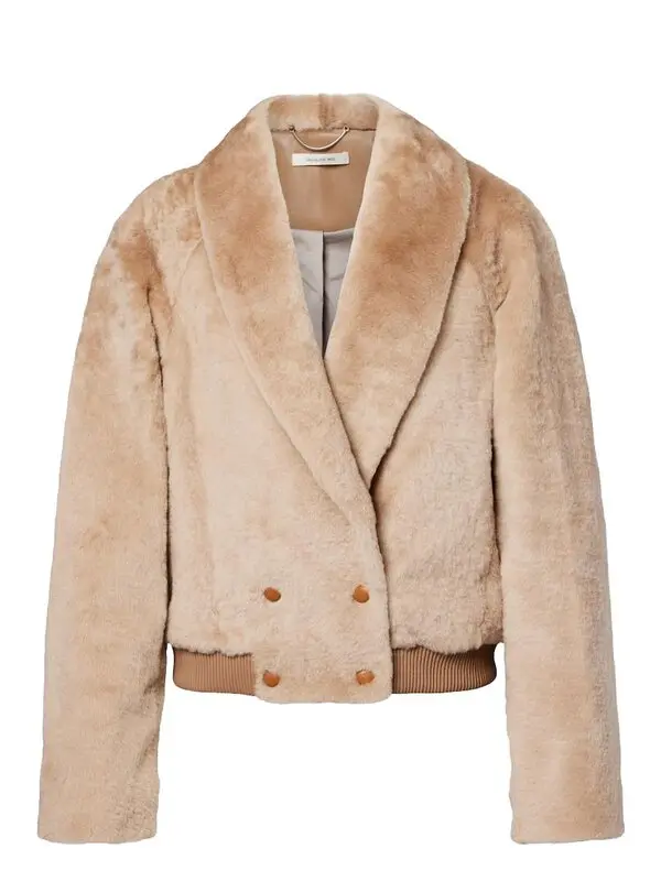 JACQUES WEI Shearling Jacket - Beige